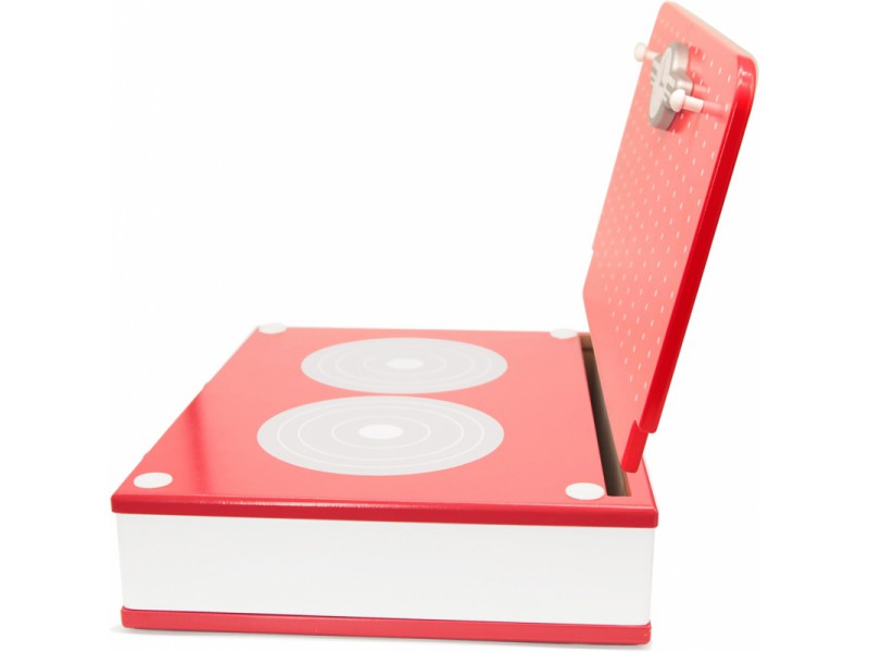 Žaislinė medinė mini viryklė kepsninė vaikams | Su priedais | Classic ...